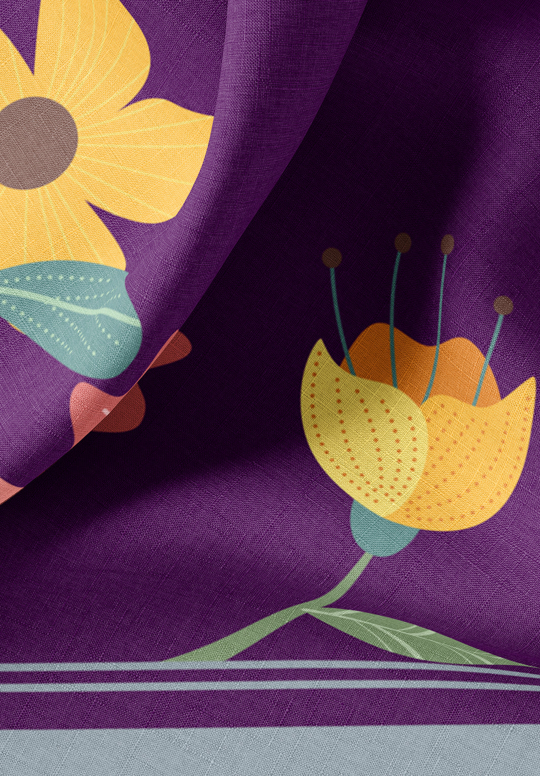 Buy Printed Silk & Cotton Stoles Online for Women - Thee Modern Roots